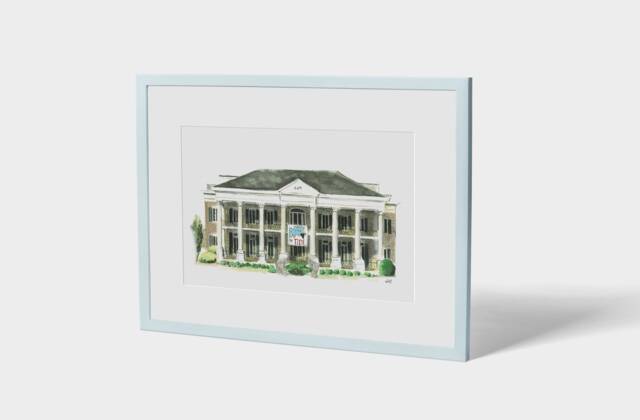 Alabama Adpi House Watercolor Print by Etsy | ufurnish.com