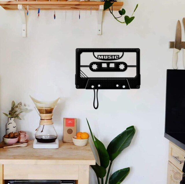 Music Cassette Wall Art, Entryway, Hangings, Housewarming Gift, Living ...