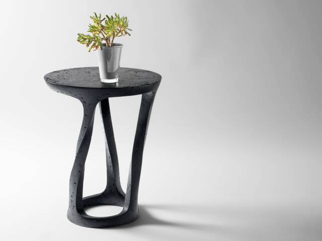 Bent Sculptural Side Table - Handmade Minimal Design Table ...