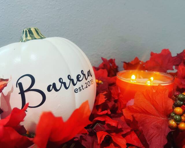 Personalized Faux Pumpkins - Fall Decorations Customized Anniversary ...