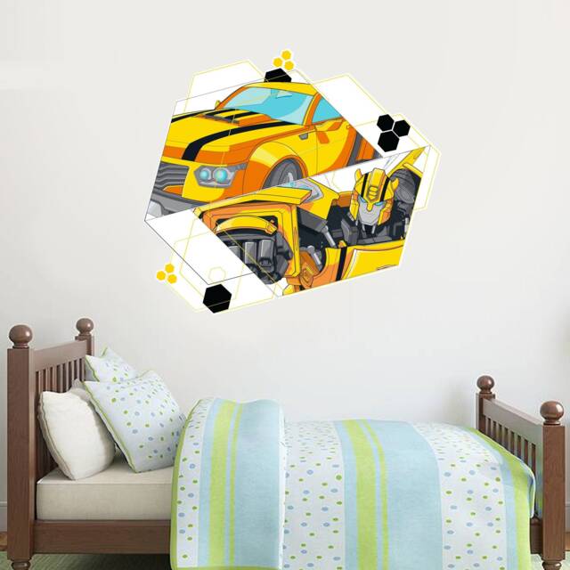 Transformers Bumblebee Graphic Wall Sticker Set Decal Art Vinyl Mural ...