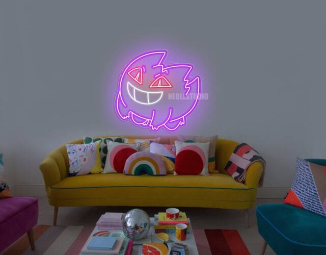 Gengar - Led Neon Sign, Custom Neon, Light by Etsy | ufurnish.com