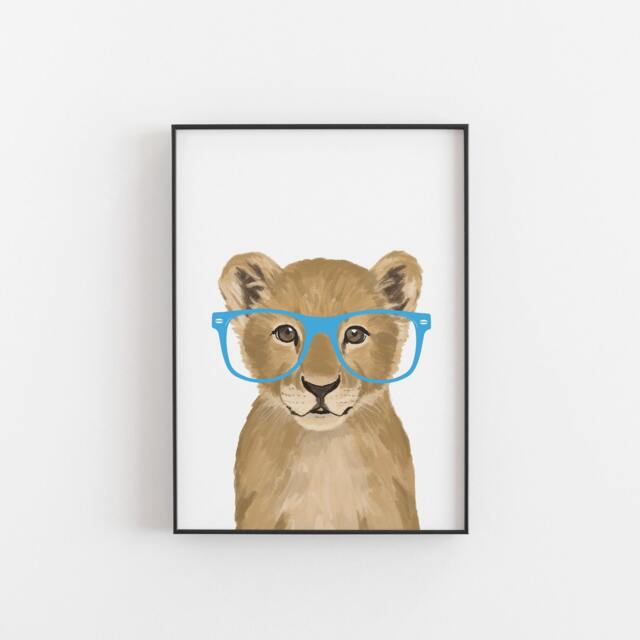 Lion Print, Lion Cub Print, Baby Poster, Gift, Wall Art, Lion, Cub by ...