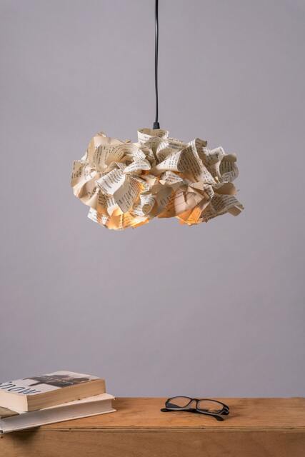 Book Paper Pendant Lamp Handmade Ceiling Light by Etsy | ufurnish.com