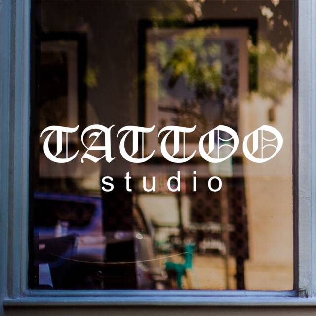 Tattoo Studio Window Sticker Vinyl Decal by Etsy | ufurnish.com