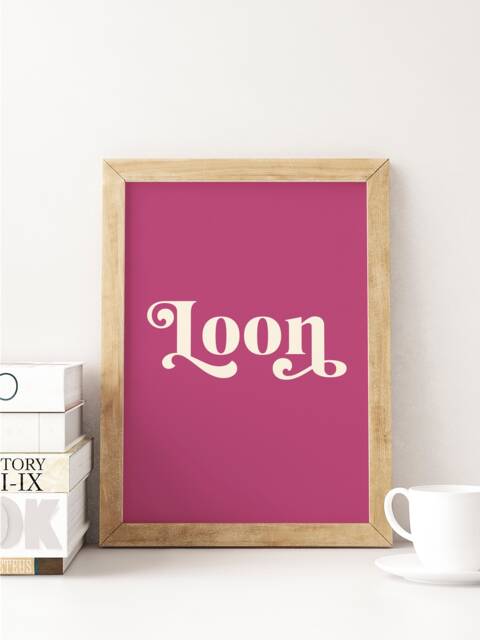 Loon Doric - Choose Your Colours Friend Gift Proverb Unframed Print ...