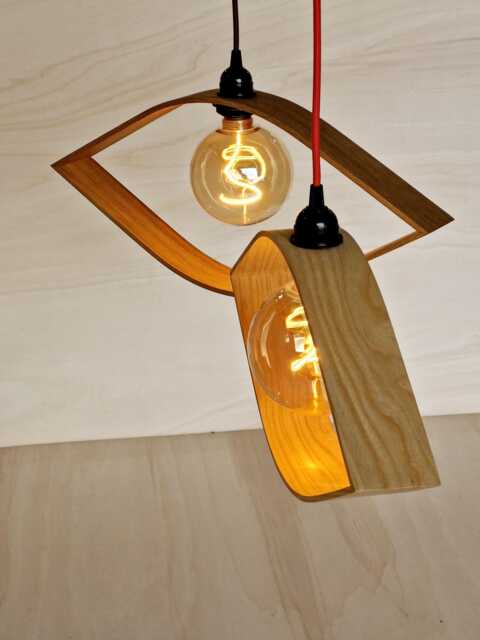 Handmade Steambent Wooden Ceiling Pendant Light in Oak Or Ash by Etsy ...