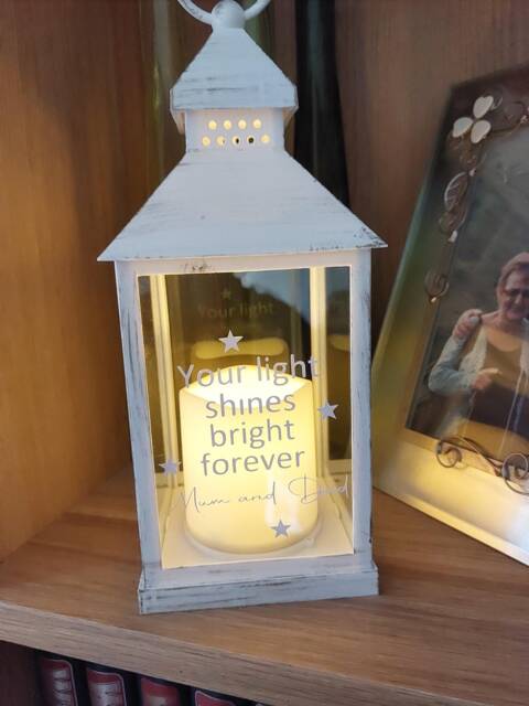 Personalized Memorial Lantern Light Shine Bright Memory Gift by Etsy ...
