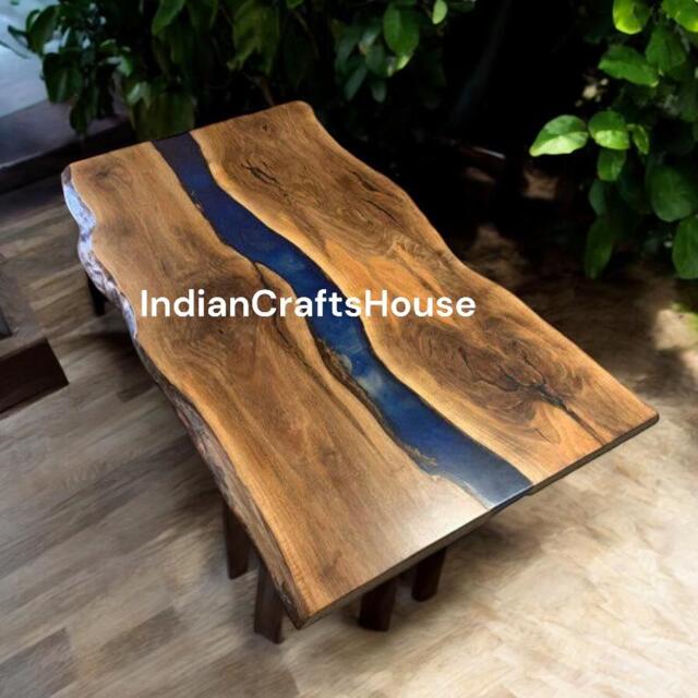 Custom Live Edge Dining Table, Epoxy Wood Desk, Table by Etsy ...