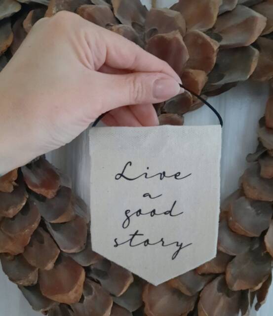 Wall Hanging - Canvas Banner Mini Flag Gift Tag Slogan Penant Home ...