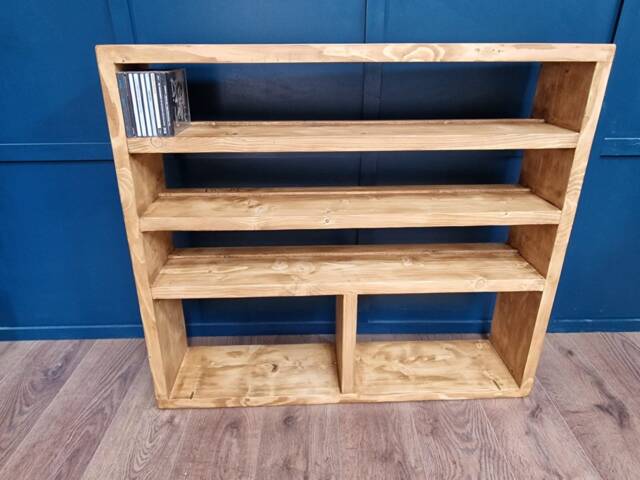 Cd Book & Magazine Storage Unit in A Wax Finish. Bespoke Sizes. Sizes ...