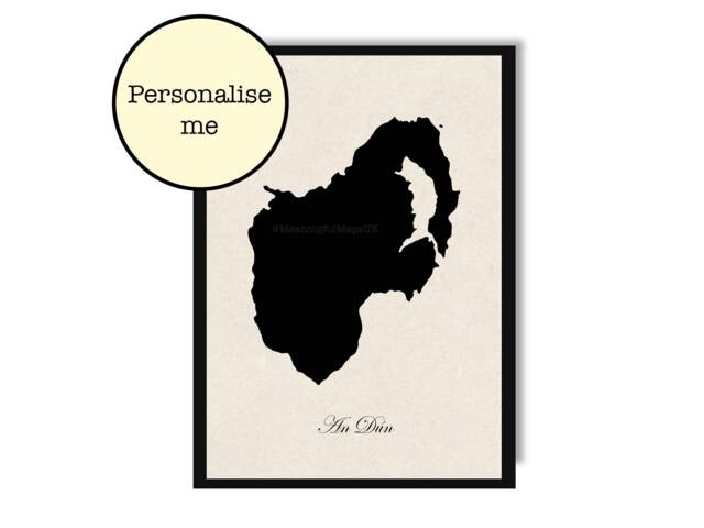 Map Of County Down - An D??n Poster Co Print Northern Ireland ...