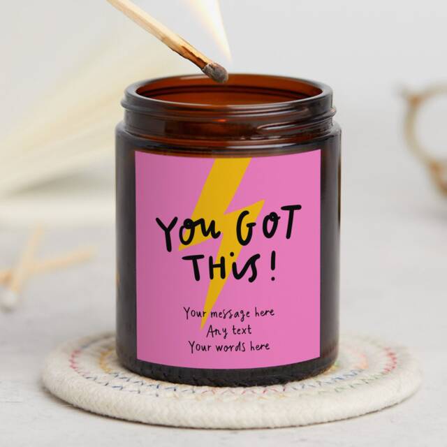 You Got This Candle - Personalised Gift Good Luck Congratulations by ...