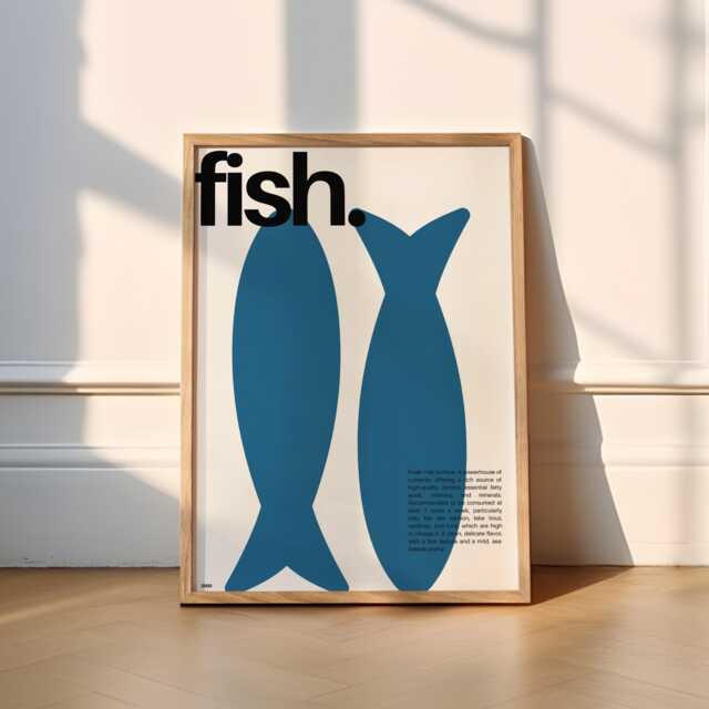Fish Print - Kitchen - Kitchen Prints, Poster, Foodie, Cook, Pantry ...