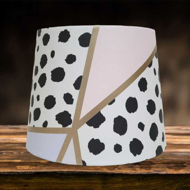 Dalmatian Lampshade Ceiling Light Shade Black White Spot Dot Cow Print ...
