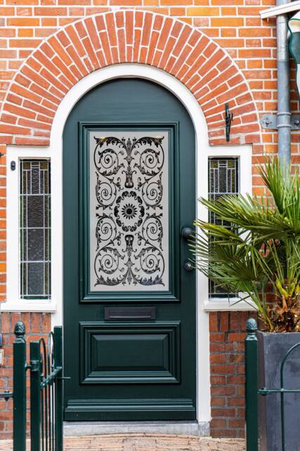 Victorian Flower Frosted Window Vinyl Graphic - Pub & Restaurant Etched ...