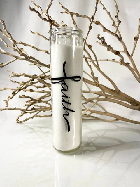 Faith Collection Prayer Candle, Walk in Faith, Candles by Etsy ...