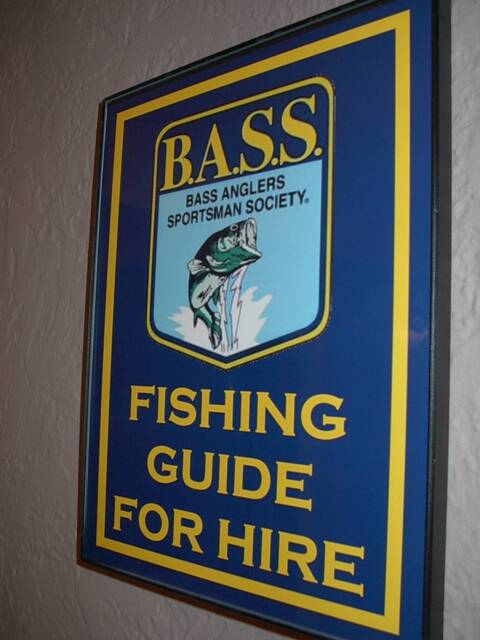 Bass Fishing Guide Bait Shop Store Bar Framed Advertising Print Man ...