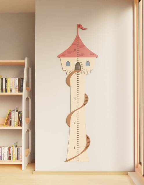 Princess Growth Chart, Woodem Wall Girl Room Decor by Etsy | ufurnish.com