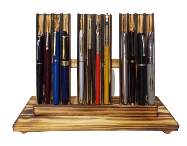 Pen Stand Rack Holder Rest Desk Top Ink Fountain Pen Display Hold 12 ...