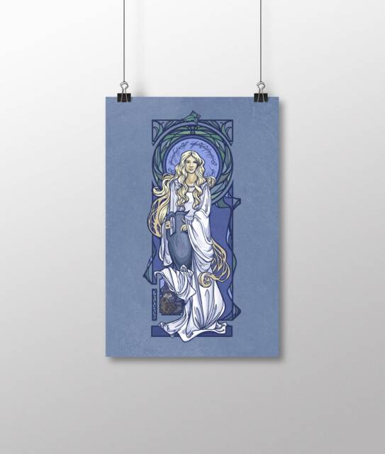 Galadriel Nouveau Small Print by Etsy | ufurnish.com