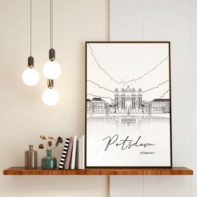 Potsdam Poster. Printed in High Quality Paper. Traveller Poster by Etsy ...