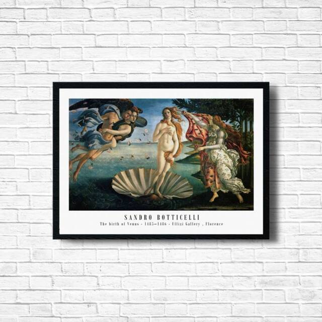 Botticelli Birth Of Venus Print Classic Fine Art Reproduction by Etsy ...