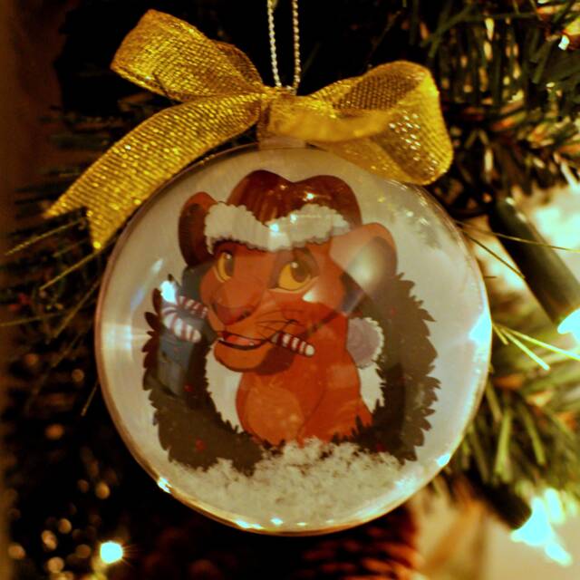 Handmade The Lion King Simba Classic Movie Christmas Tree Bauble Gift ...