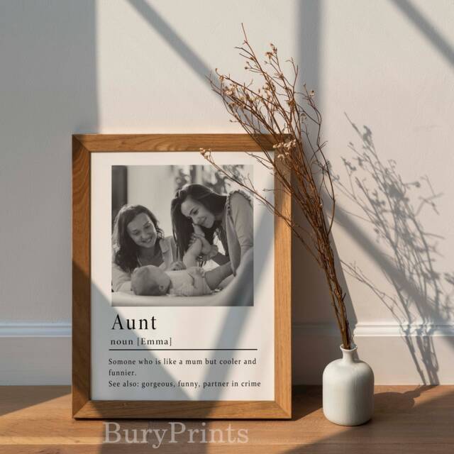 Personalized Aunt Definition Photo Print - Auntie Birthday Gift by Etsy ...