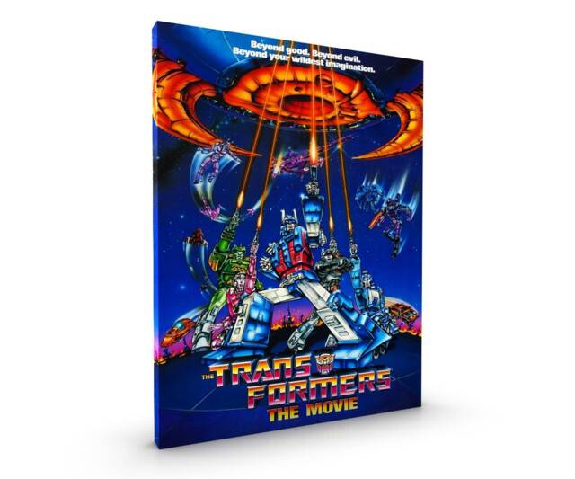 Transformers The Movie Canvas Framed Glossy Coated Premium With Metal ...