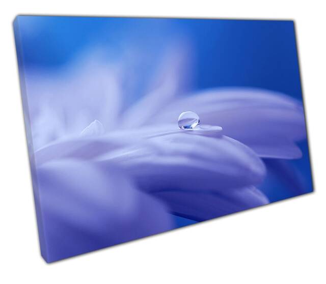 Floral Water Drop Canvas Print - Elegant Ready-To-Hang Wall Art For ...