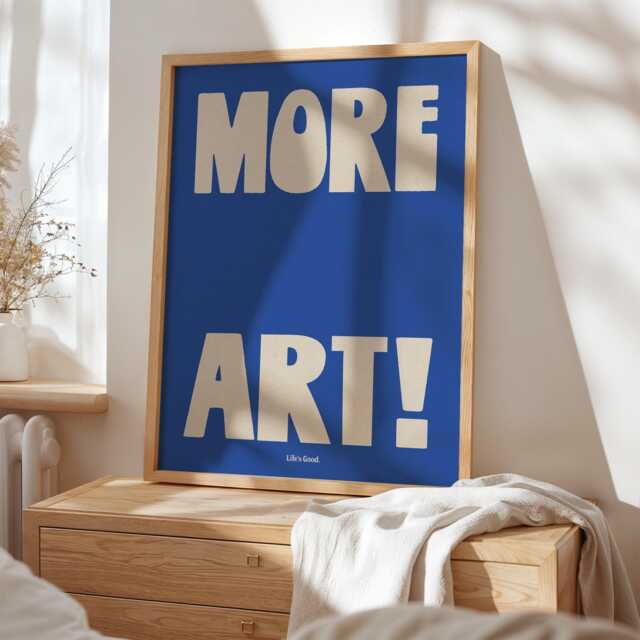 Retro Positive Quote Unframed Print - Wall Art Decor Poster Funky ...