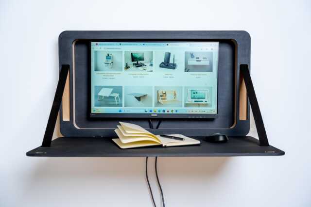 Wall Mounted Folding Monitor Murphy Desk by Etsy | ufurnish.com
