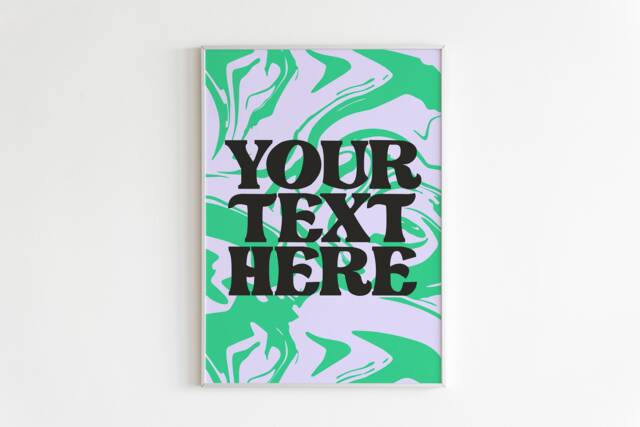 Custom/Personalised Text Wall Print I Art Decor #9 by Etsy | ufurnish.com