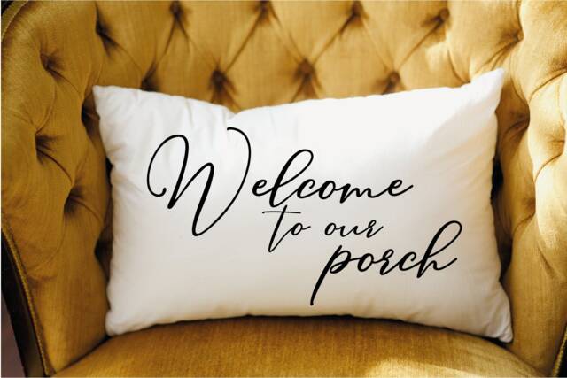 Outdoor Pillow, Porch Life Bench Pillows, Sunbrealla Housewarming Gift ...