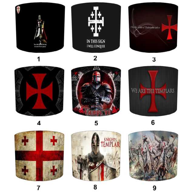 Crusades Medieval Knights Templar's Lampshade Light Shades Ceiling ...