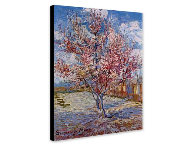 Peach Tree in Bloom By Vincent Van Gogh - 1888 - Wrapped Framed Canvas ...