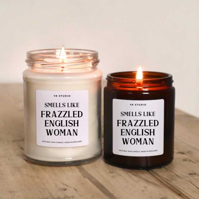 Frazzled English Woman Gift Candle, Funny, Prank Gif For A Friend ...