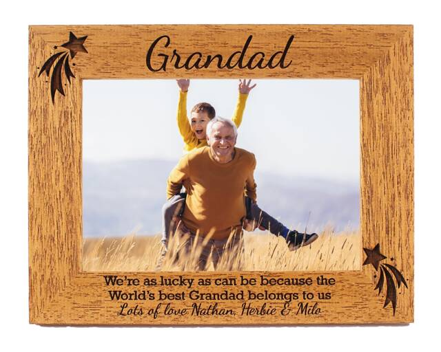 Personalised Grandad Photo Frame - Grandad/Gramps/Bampy The Worlds Best ...