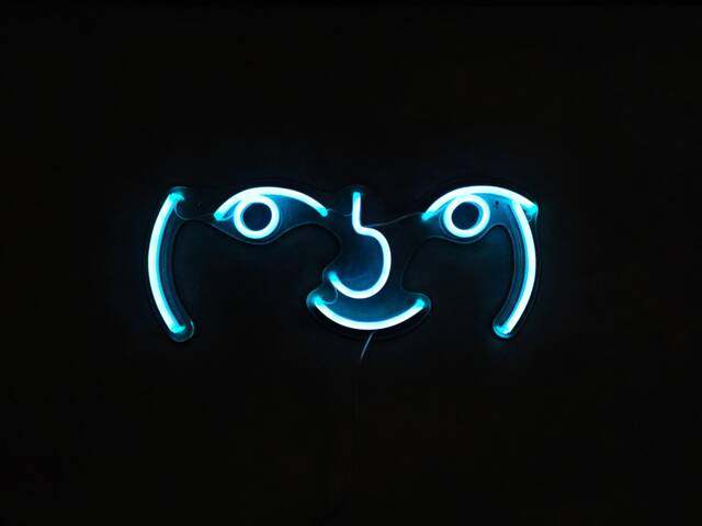 Lenny Face Led Neon, Emoji Wall Decoration, Light For Home, Art, Neon ...