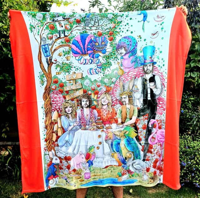 Fleetwood Mac As Alice in Wonderland Cosy Throw by Etsy | uFurnish.com