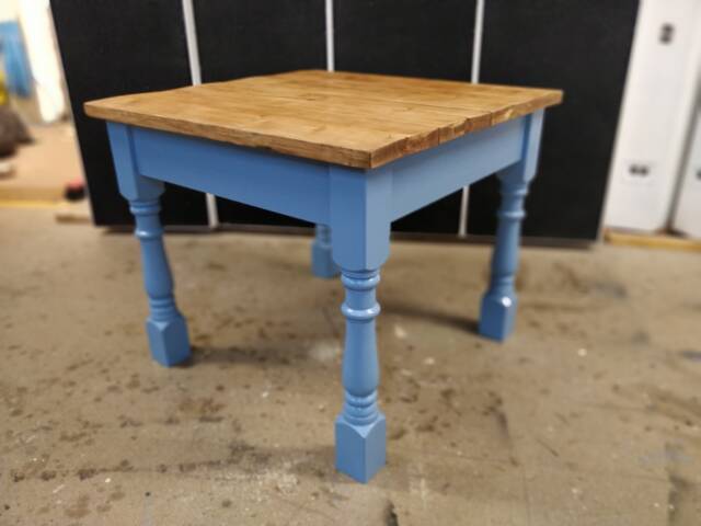 The Square Kitchen Table - Farmhouse Dining Reclaimed Wood Top Rustic ...