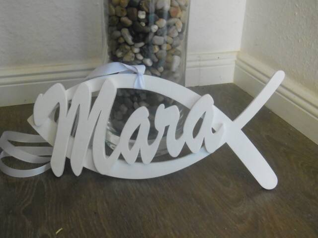 Jesus Fish Communion, Confirmation, Baptism, Birth Made Of Wood ...