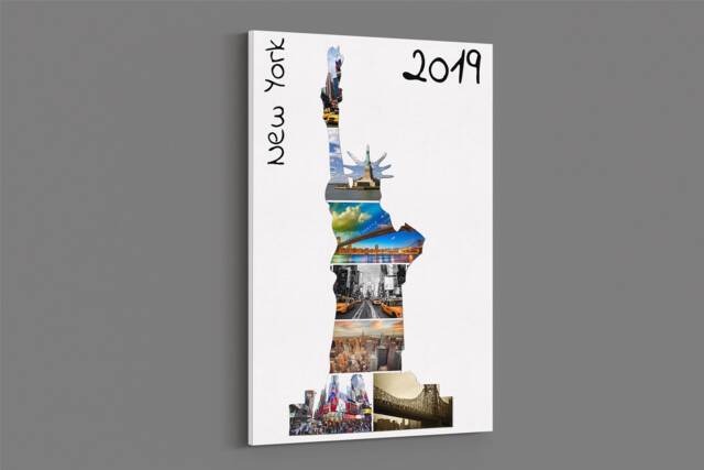 statue Of Liberty Canvas Wall Art - New York City Print Usa Landmark ...