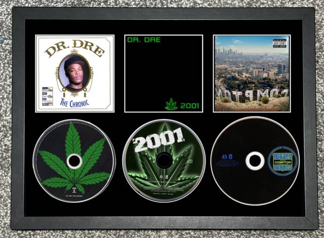 Dr Dre - The Chronic 2001 Compton Ost Triple Cd Wall Display Frame Not ...
