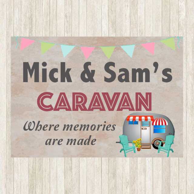 Personalized Caravan Metal Sign Novelty Campervan Decor by Etsy ...