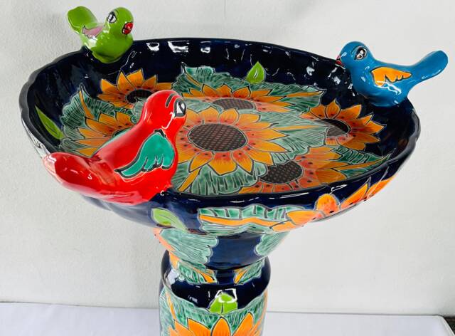 Talavera Mexican Pottery Bird Bath by Etsy | ufurnish.com