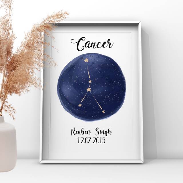 Cancer Constellation Star Map, Astrology, Stars, Sign, Celestial, Moon ...