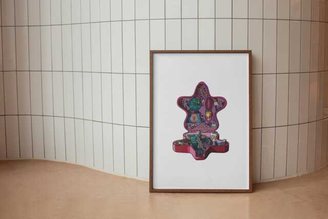 Polly Pocket/Toy Nostalgic 90S Retro Office Lounge Home Decor Wall Art ...