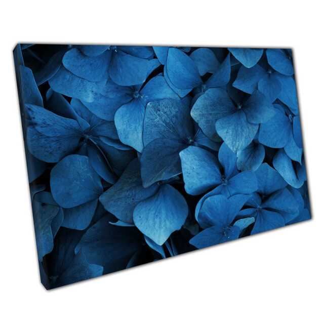 Dusky Blue Hydrangea Floral Canvas Art Print For Home Office D??cor by ...